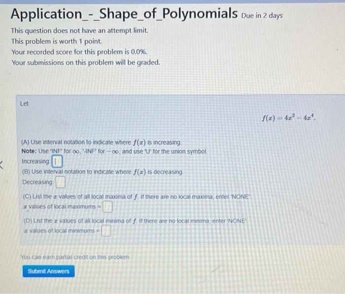 Solved Application_-_Shape_of_Polynomials Due in 2 days This | Chegg.com