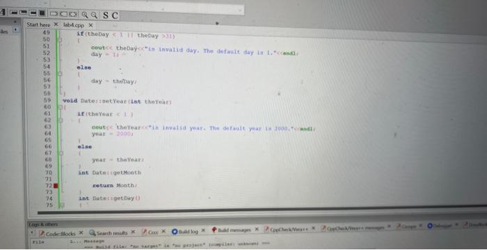 Solved Please Do The Following 1 Design A Class Called