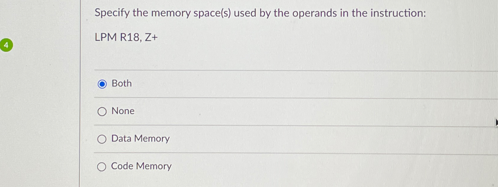Solved Specify The Memory Space S ﻿used By The Operands In