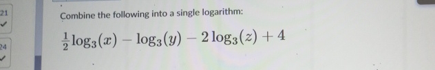 Solved Combine the following into a single | Chegg.com