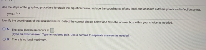 Solved Use the steps of the graphing procedure to graph the | Chegg.com