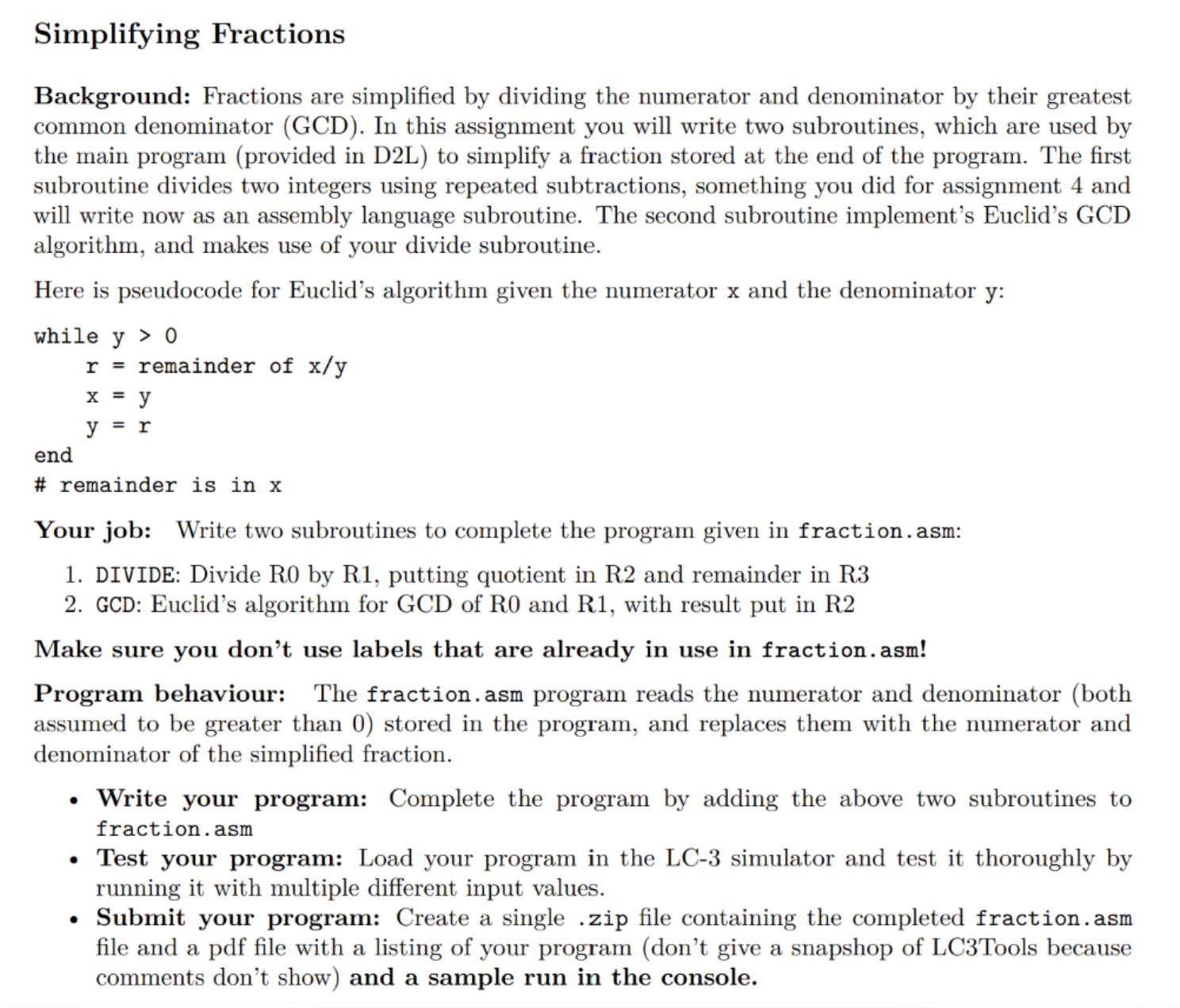 Simplifying FractionsBackground: Fractions are | Chegg.com