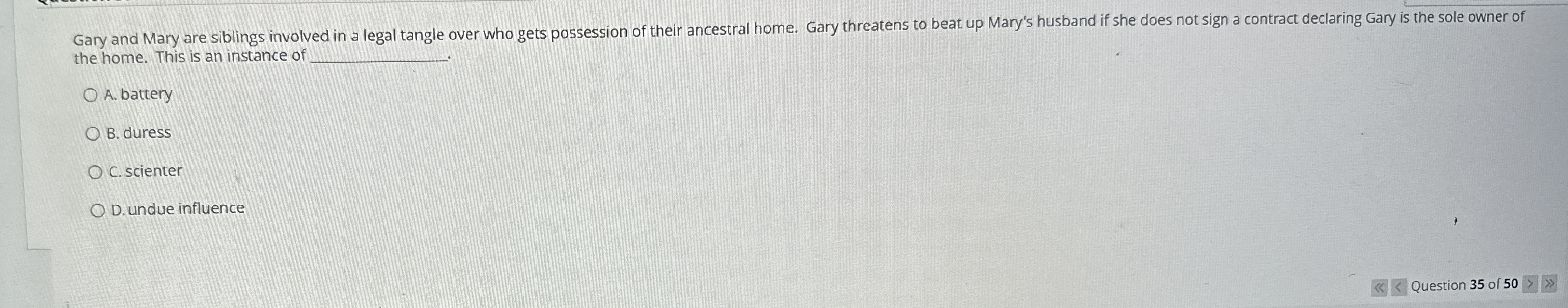 Solved Gary and Mary are siblings involved in a legal tangle | Chegg.com