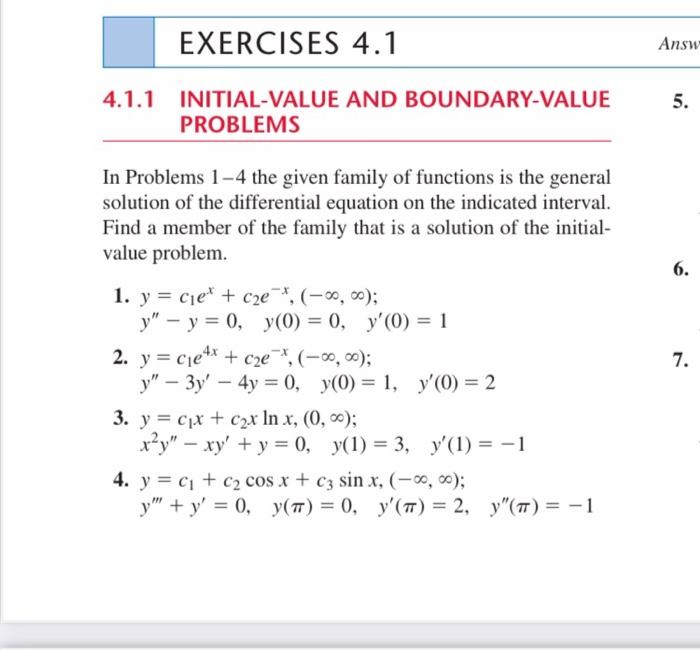 Solved 4.1.1 INITIAL-VALUE AND BOUNDARY-VALUE PROBLEMS In | Chegg.com