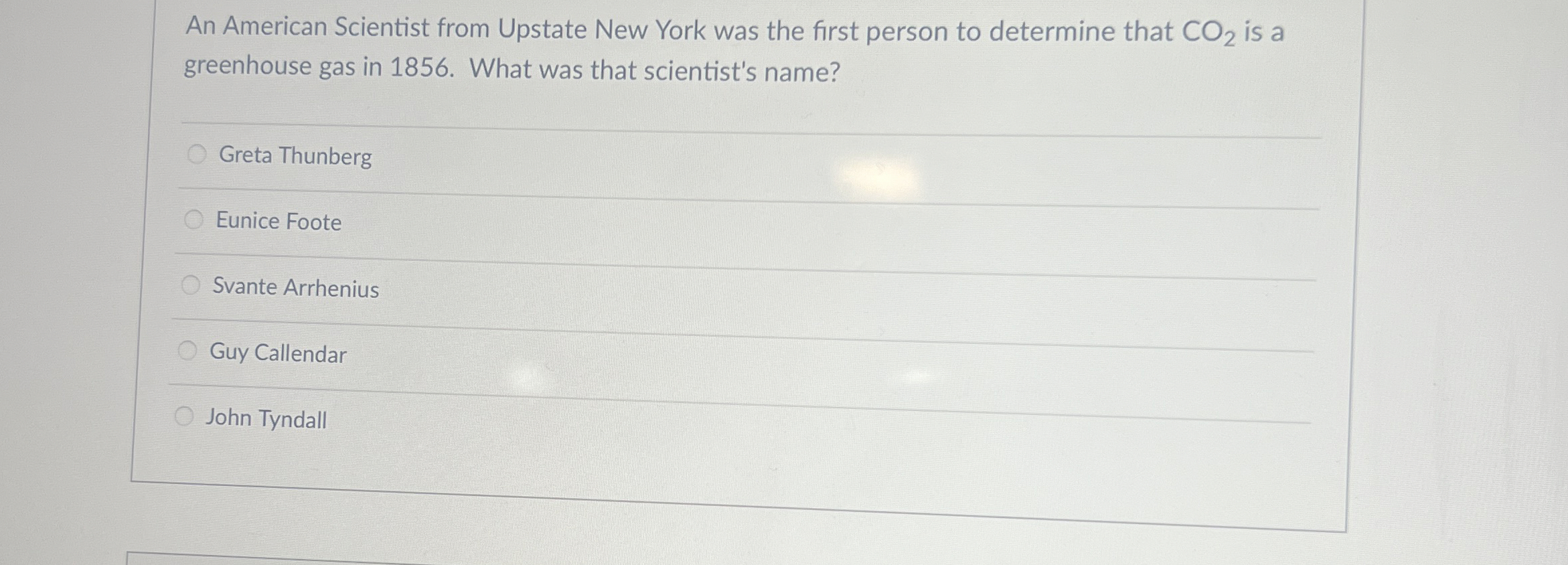 Solved An American Scientist from Upstate New York was the | Chegg.com