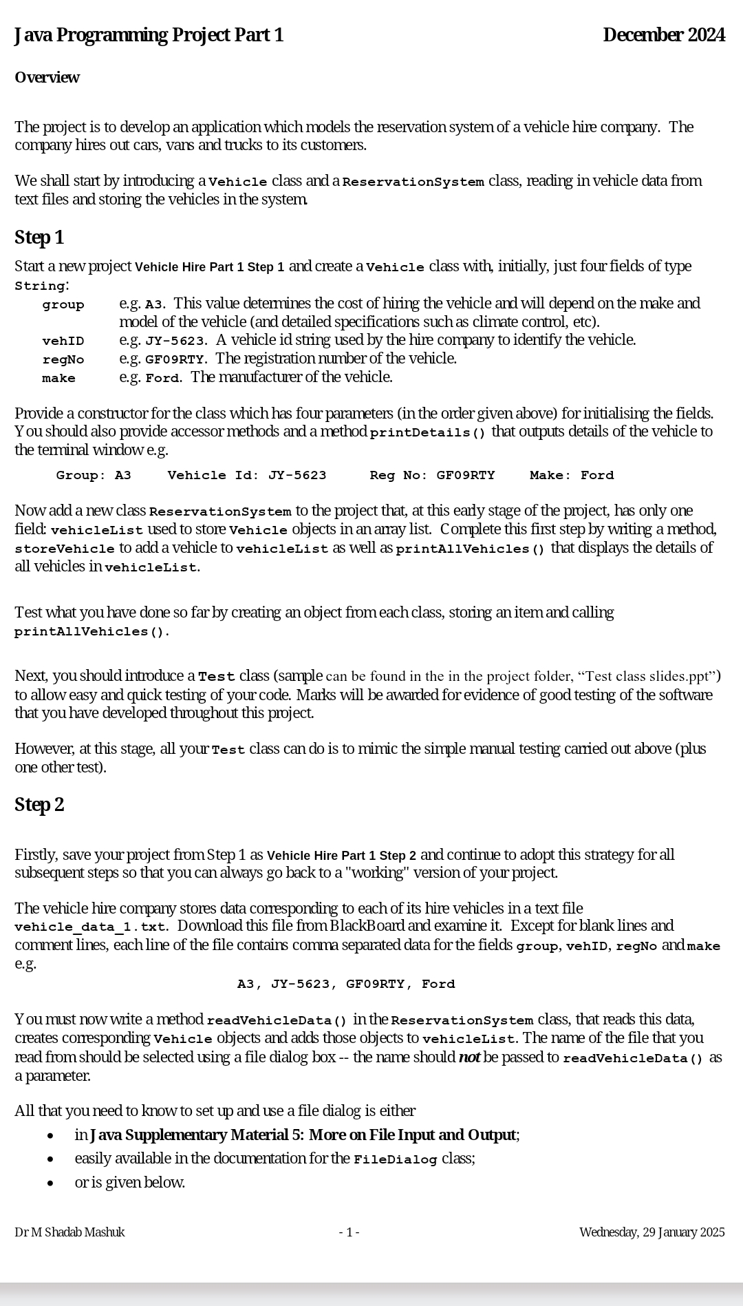 Solved Java Progranming Project Part 1OverviewThe project is | Chegg.com