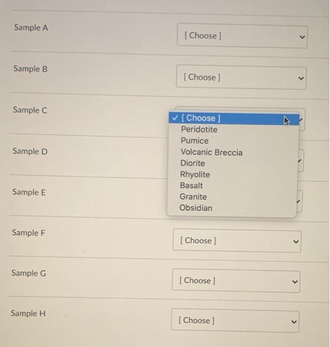 Solved Sample A Sample B Sample C Sample D Sample E Sample F | Chegg.com