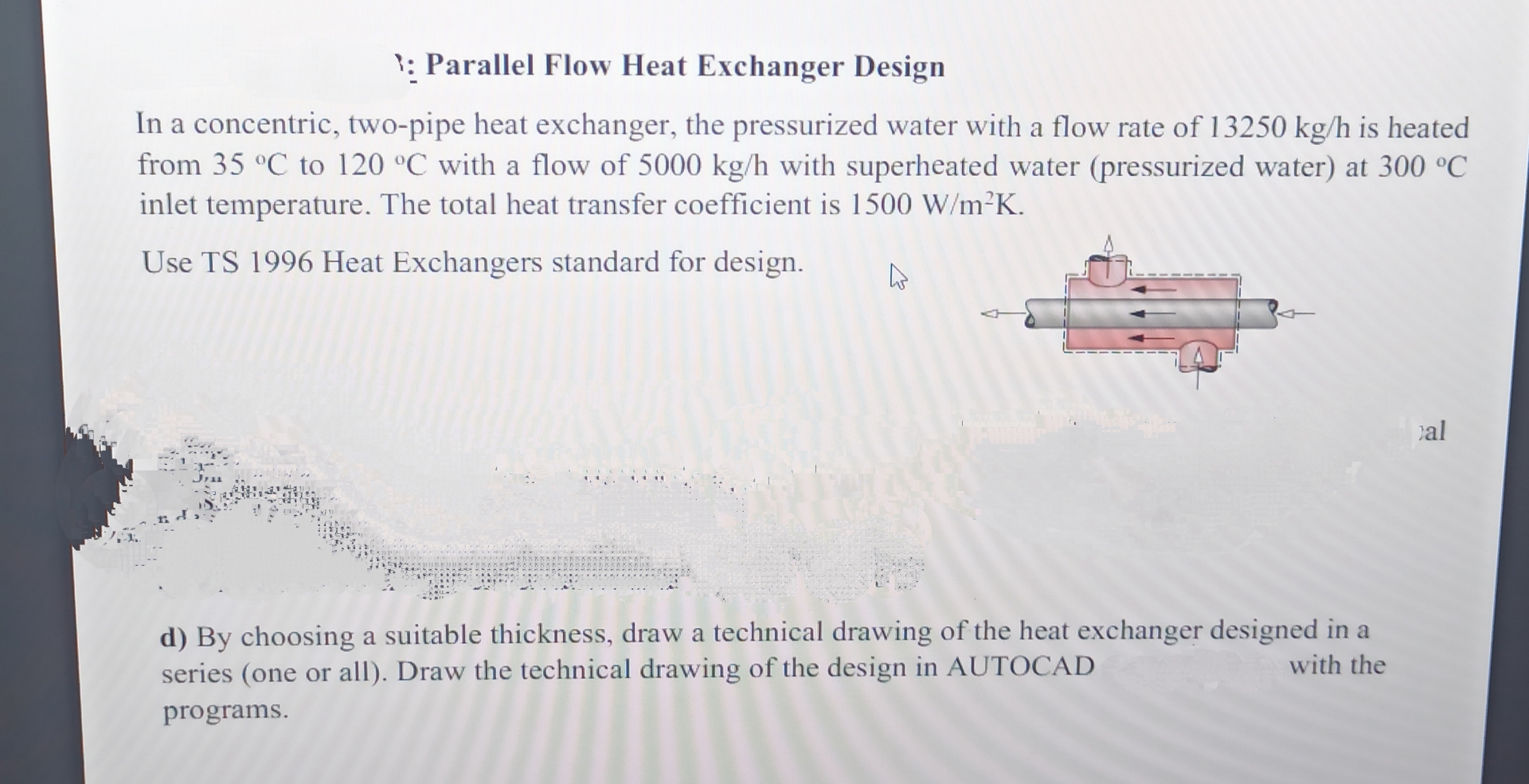 i: Parallel Flow Heat Exchanger DesignIn a | Chegg.com