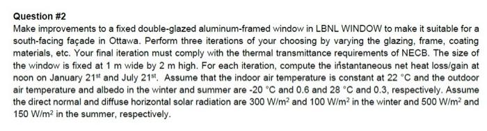 Solved Question \#2 Make improvements to a fixed | Chegg.com