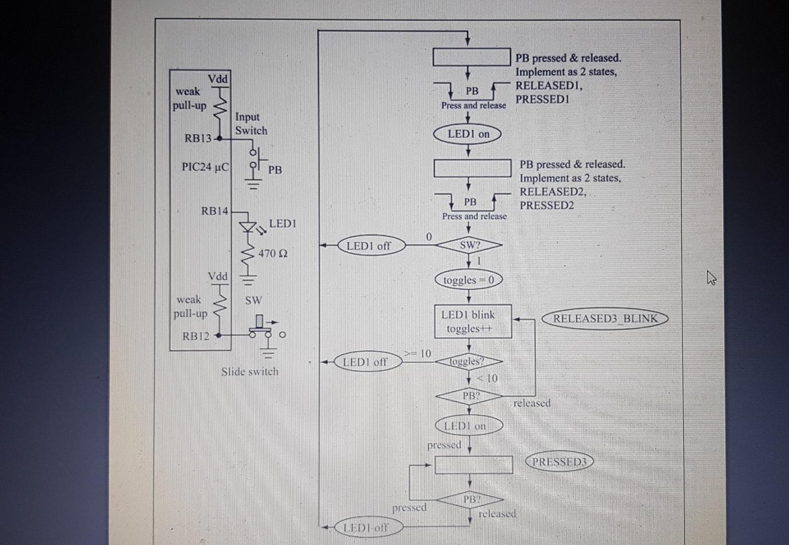 Solved The following problems assume external LEDs (LED1, | Chegg.com