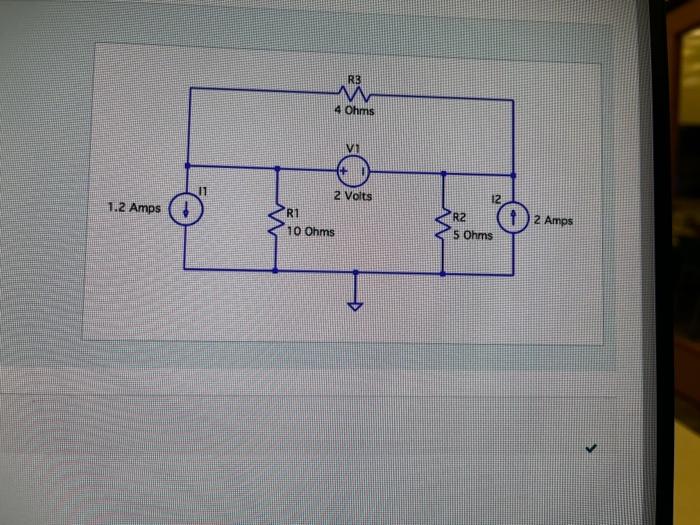 Solved The question is to find the voltage drop across r1 | Chegg.com