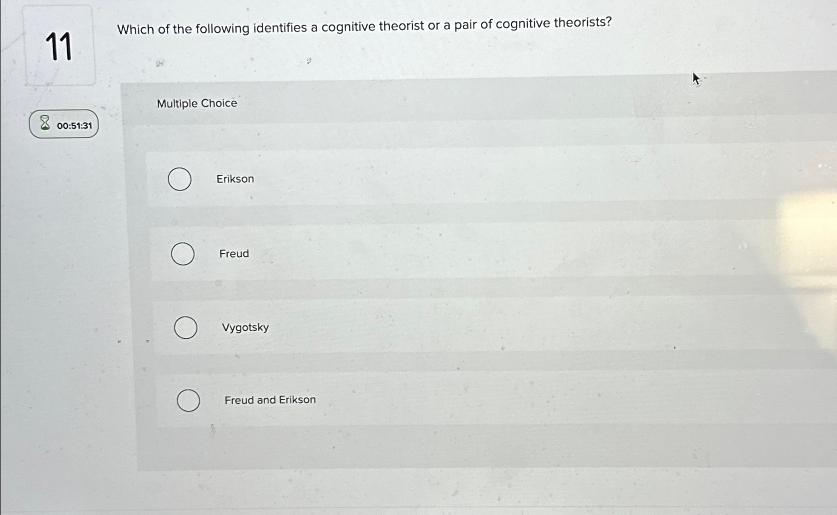 Solved 11Which of the following identifies a cognitive | Chegg.com