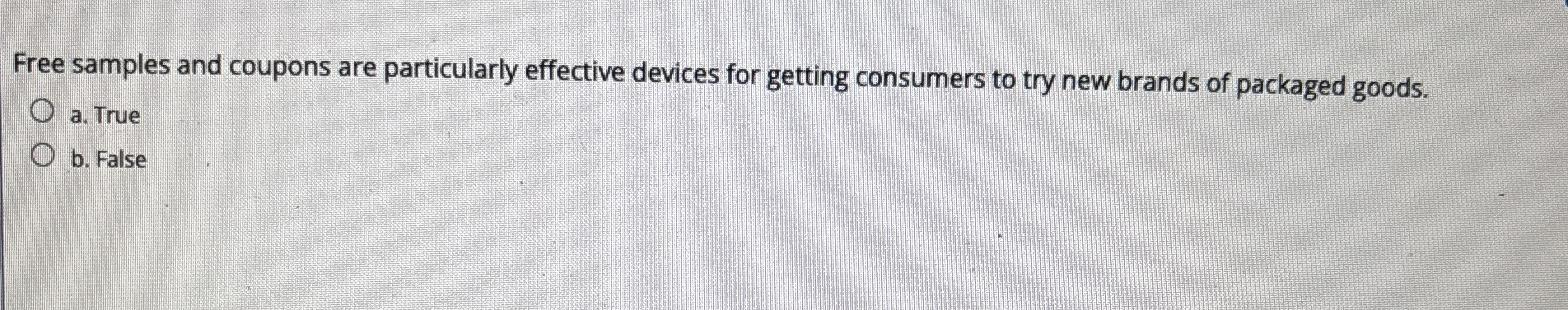 Solved Free samples and coupons are particularly effective | Chegg.com