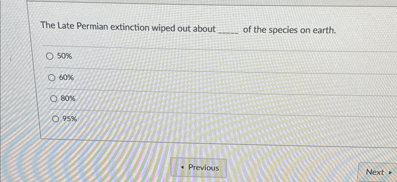 Solved The Late Permian extinction wiped out about q, ﻿of | Chegg.com