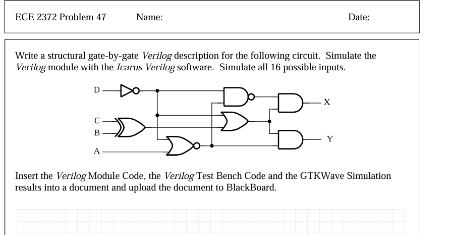 Ece 2372 problem 47namedatewrite A Structural