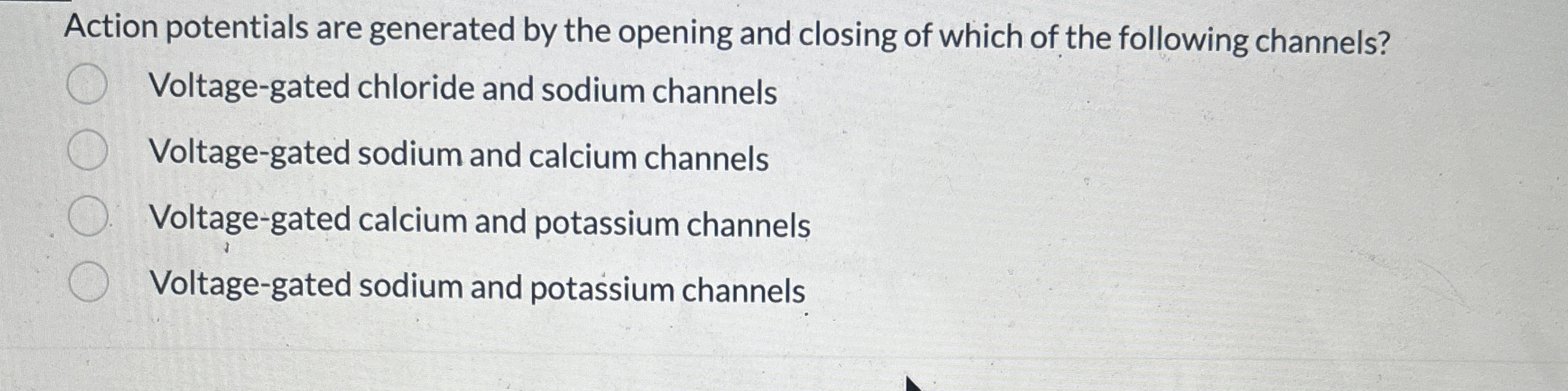 Solved Action potentials are generated by the opening and | Chegg.com