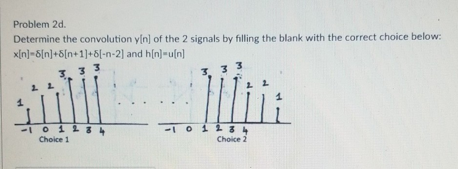 Solved Problem 2a. Find Step 1 to determine the convolution | Chegg.com