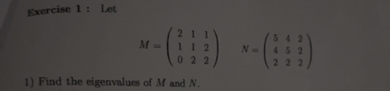 Solved [4-1-1??????]Exercise 1 ﻿: | Chegg.com