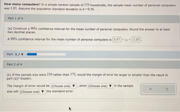 Solved How many computers? In a simple random sample of 175 | Chegg.com