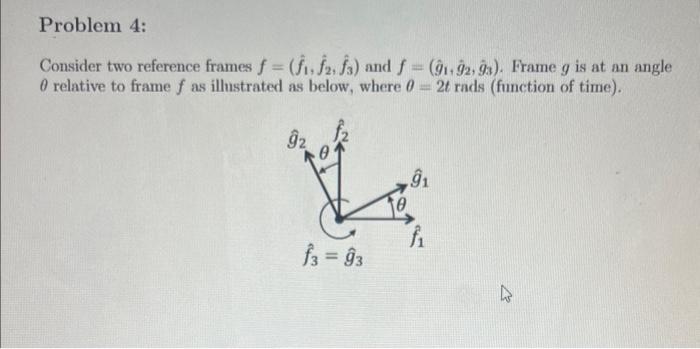 Solved Consider two reference frames f=(f^1,f^2,f^3) and | Chegg.com