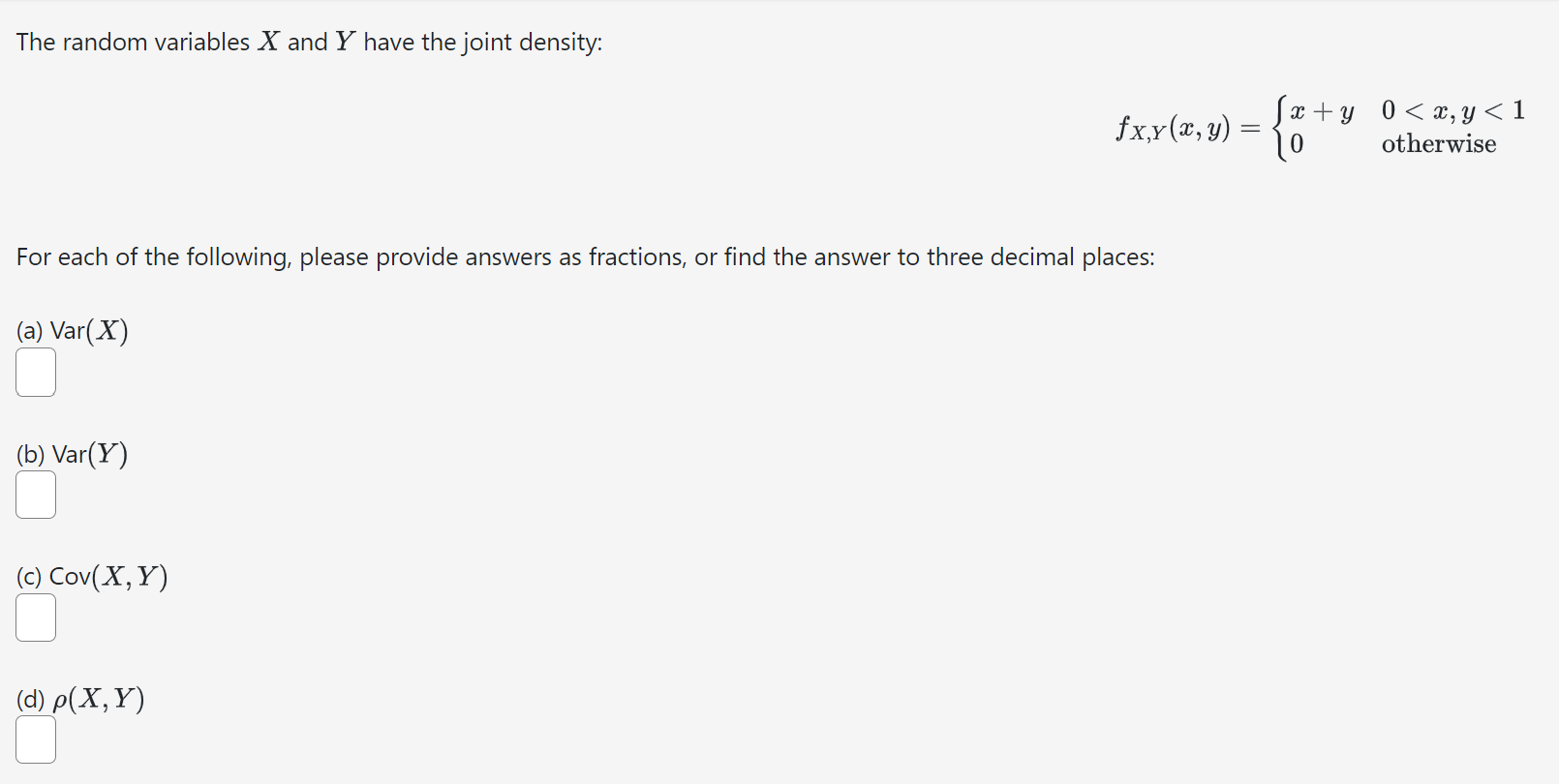 Solved The random variables x ﻿and Y ﻿have the joint | Chegg.com