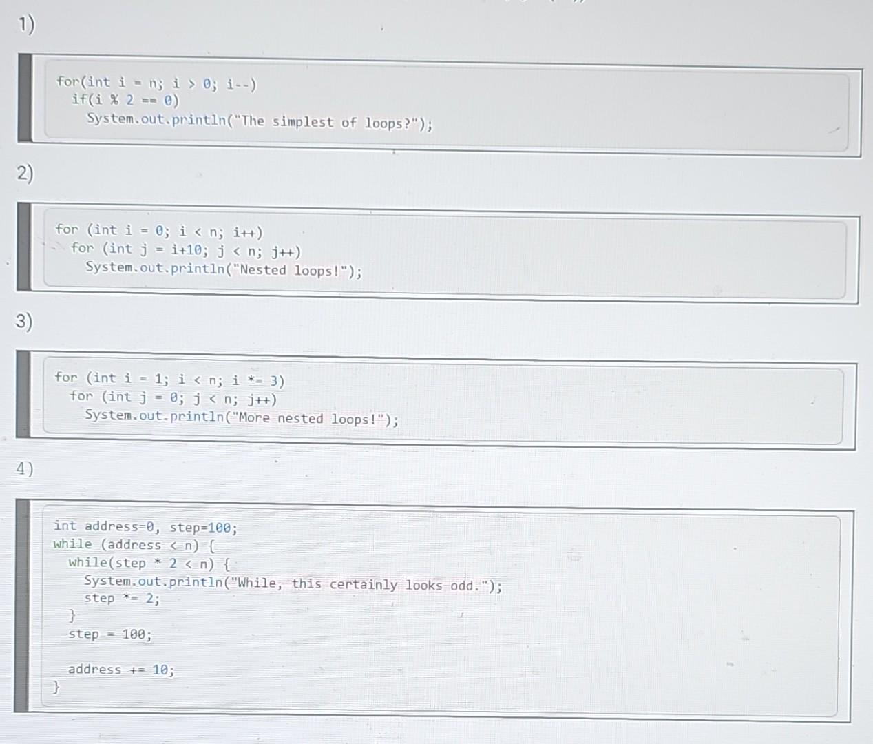 Solved Determine the Big-Oh order for each of the following | Chegg.com