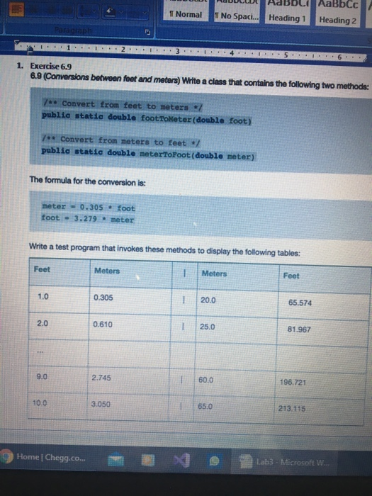 Solved AaBbcc Normal 1 No Spaci... Heading 1 Heading 2 | Chegg.com