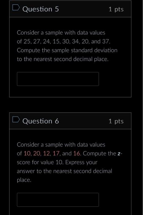 Solved Consider a sample with data values of 10 , | Chegg.com