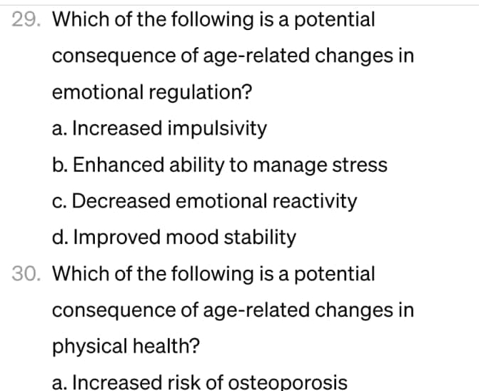 Solved Which of the following is a potential consequence of | Chegg.com