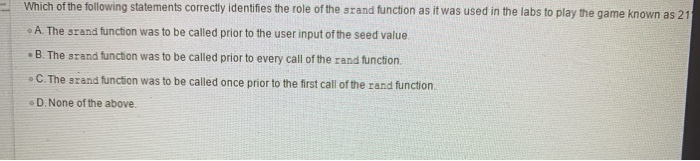 Solved Which of the following statements correctly | Chegg.com