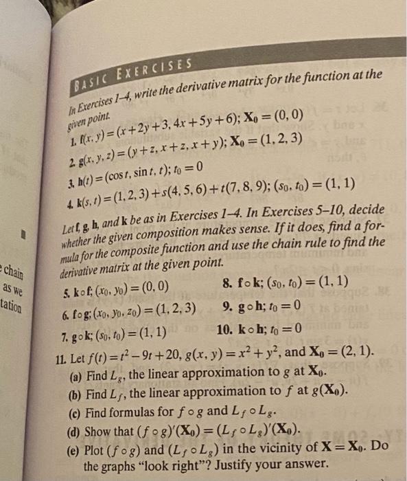 Solved given point. 1. f(x,y)=(x+2y+3,4x+5y+6);X0=(0,0) 2. | Chegg.com