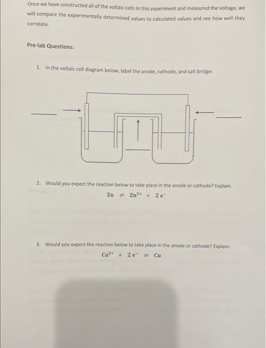 Solved chamber, a salt bridge that allows for ion flow; and | Chegg.com