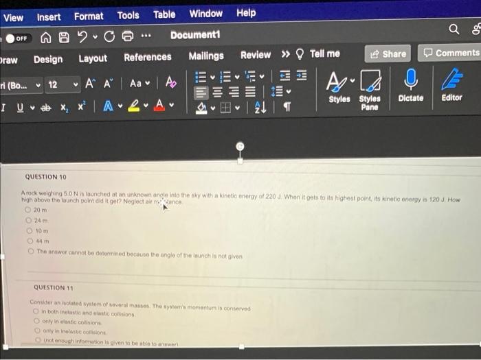 Solved View Insert Format Tools Table Window Help na 200 | Chegg.com