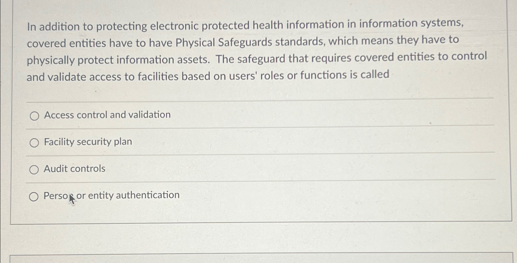 Solved In addition to protecting electronic protected health | Chegg.com
