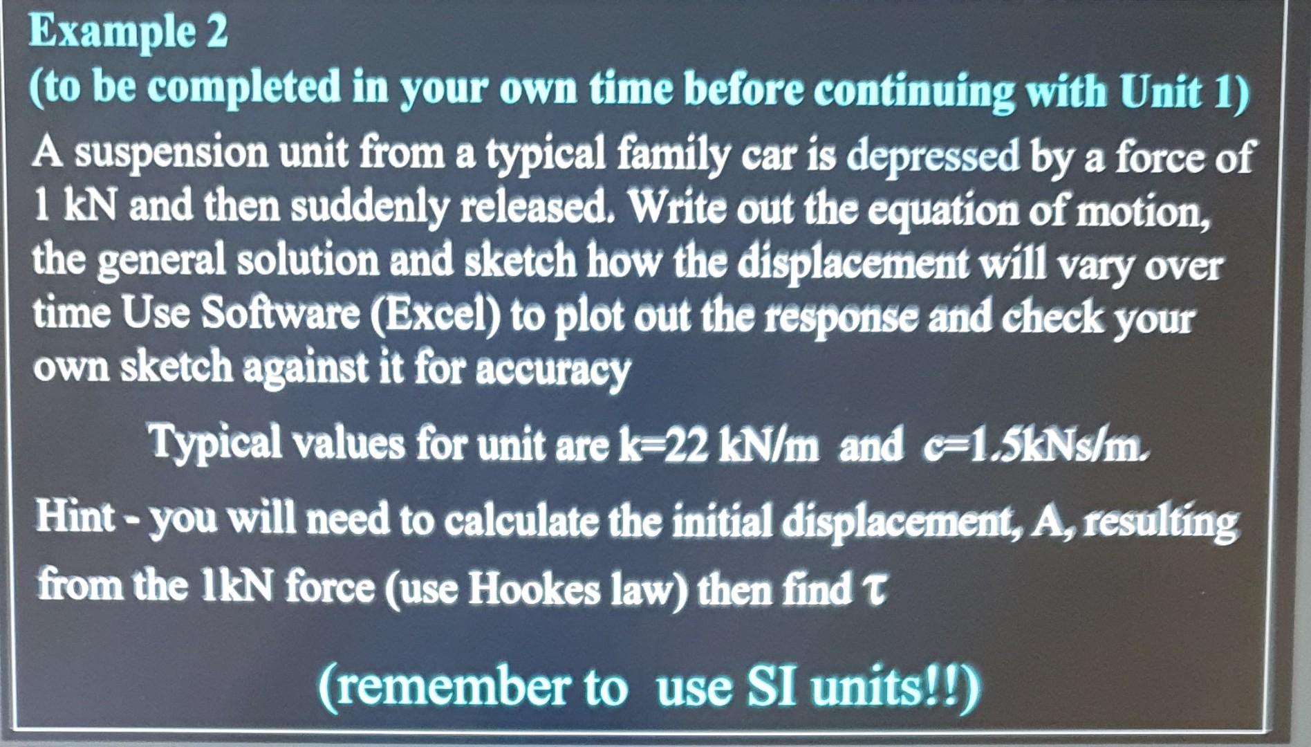 example 2 (to be completed in your own time before | Chegg.com