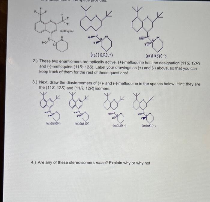Solved 2.) These two enantiomers are optically active. | Chegg.com