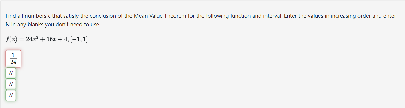 Solved Find all numbers c that satisfy the conclusion of the | Chegg.com