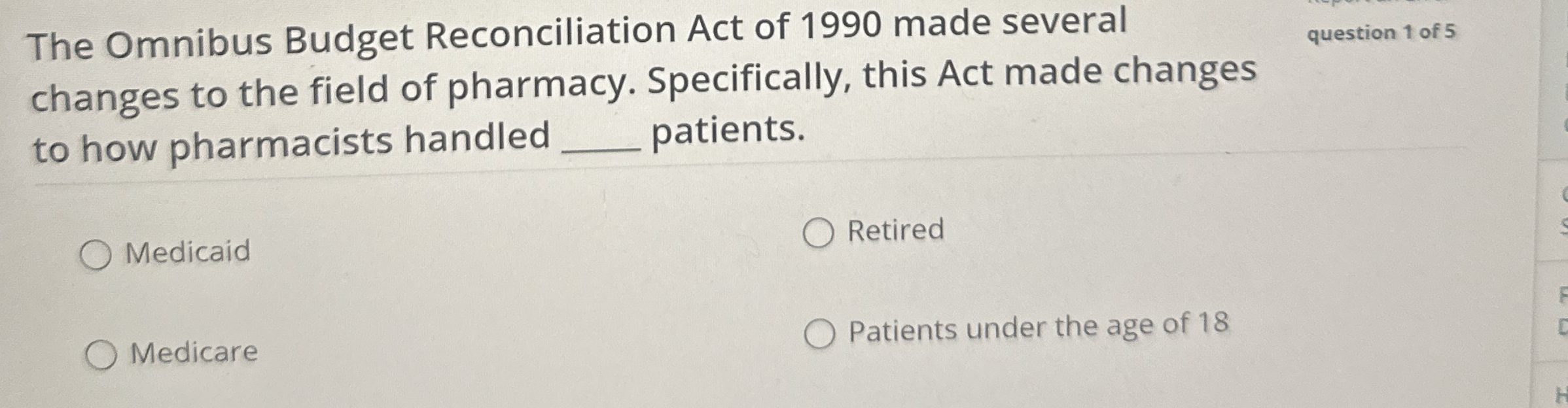 Solved The Omnibus Budget Reconciliation Act of 1990 ﻿made | Chegg.com