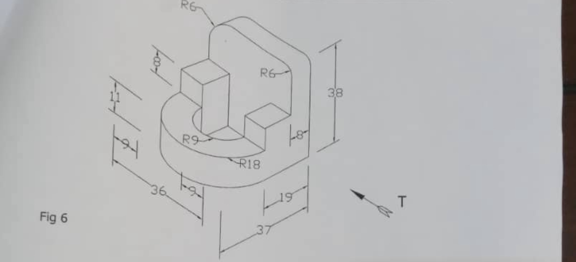 Solved Using first angle projection, producethee | Chegg.com
