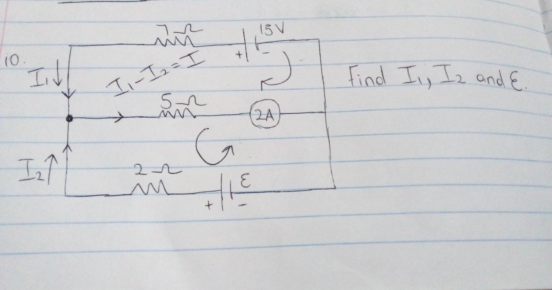Solved Find I1,I2 and ε | Chegg.com