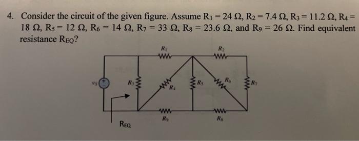 Solved 4. Consider the circuit of the given figure. Assume | Chegg.com
