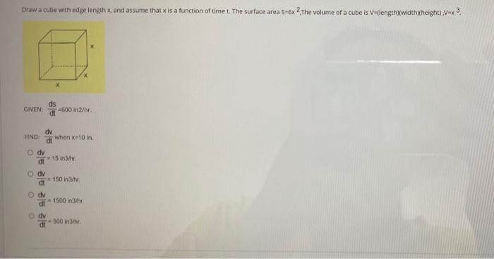 Solved Draw a cube with edge length, and assume that is a | Chegg.com
