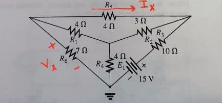 Solved use mesh analysis to find Ix and Vx | Chegg.com