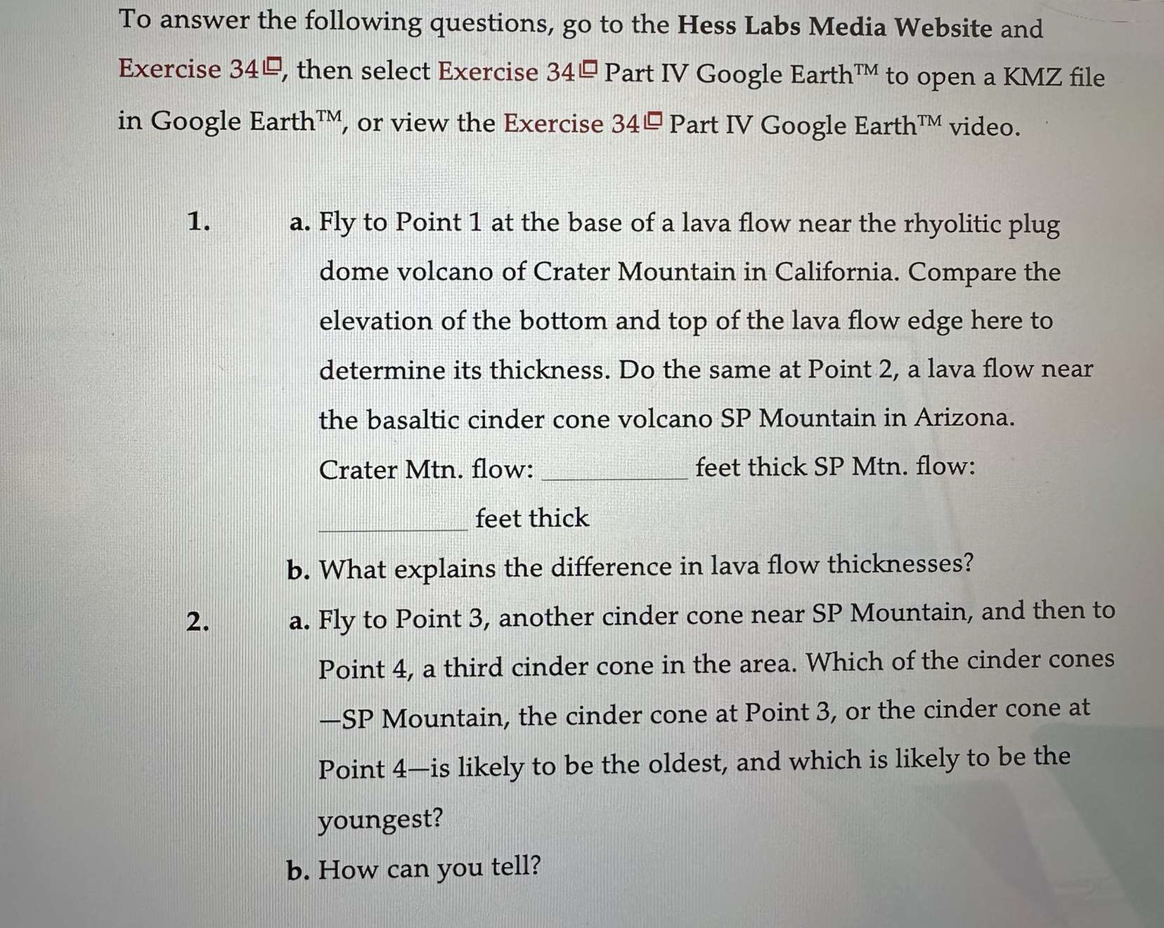 To answer the following questions, go to the Hess | Chegg.com