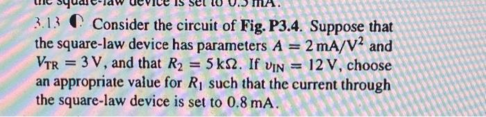 3.13 Consider the circuit of Fig. P3.4. Suppose that | Chegg.com