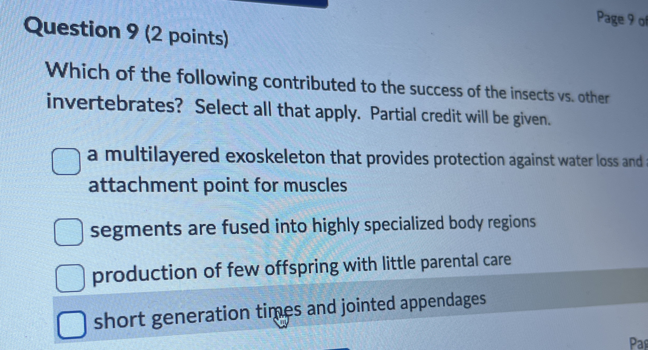 Solved Question 9 (2 ﻿points)Page 9 ﻿ofWhich of the | Chegg.com