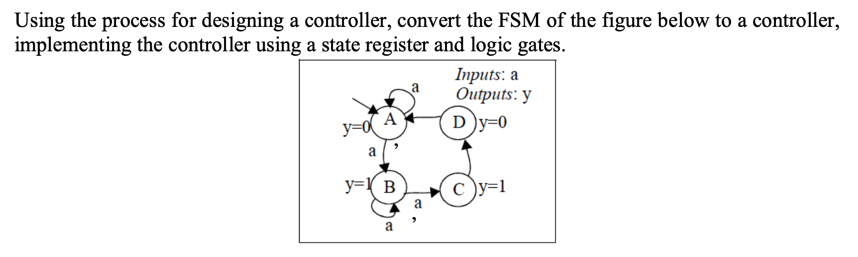 Solved Using the process for designing a controller, convert | Chegg.com
