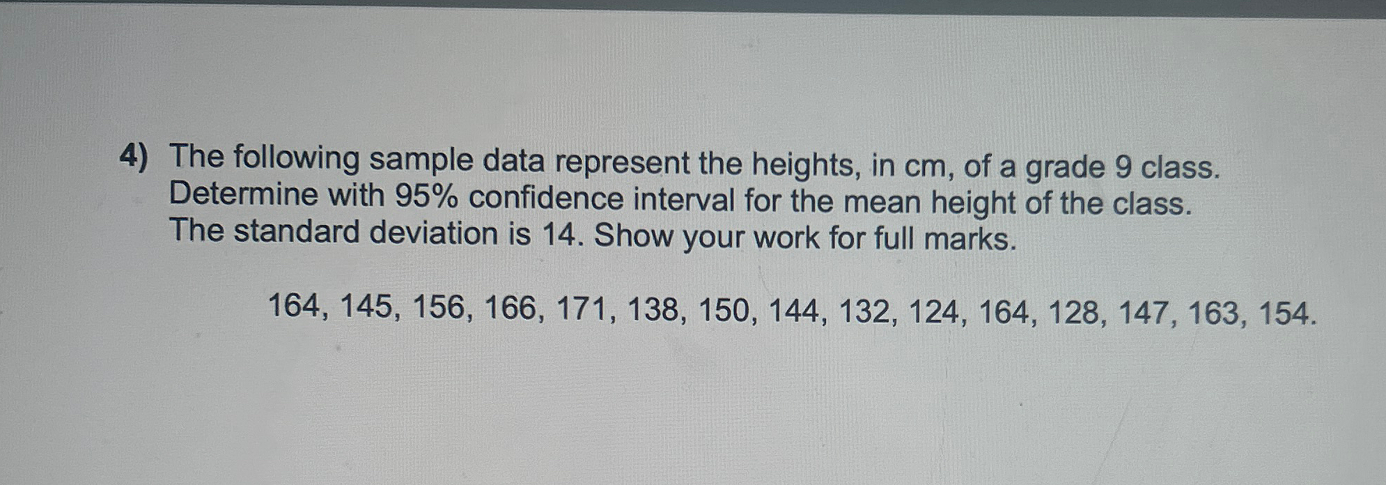 The following sample data represent the heights, in | Chegg.com