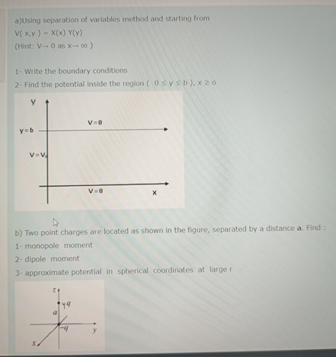 Solved a) ﻿Using separation of variables method and starting | Chegg.com