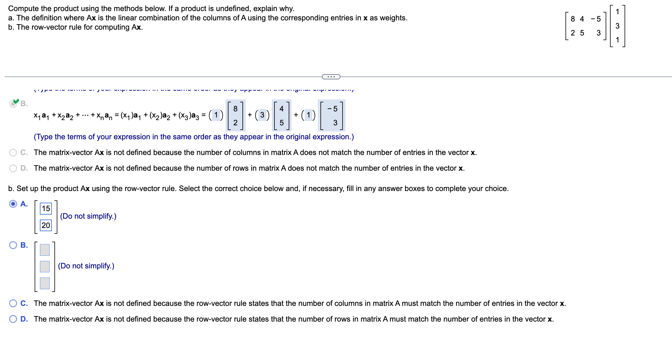 Solved linear algebra | Chegg.com